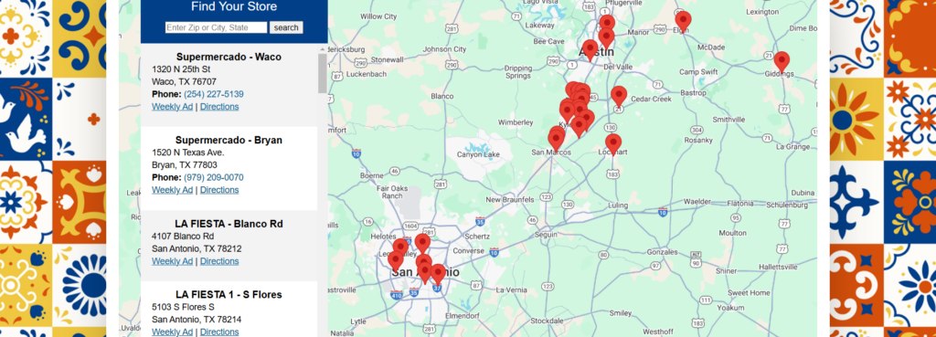 Locations - Poco Loco Supermercado